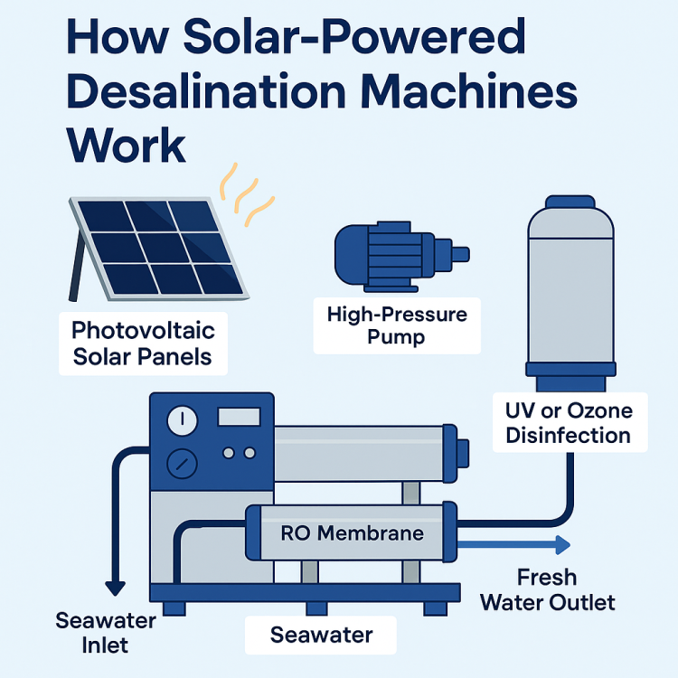How Solar-Powered Desalination Machines Work